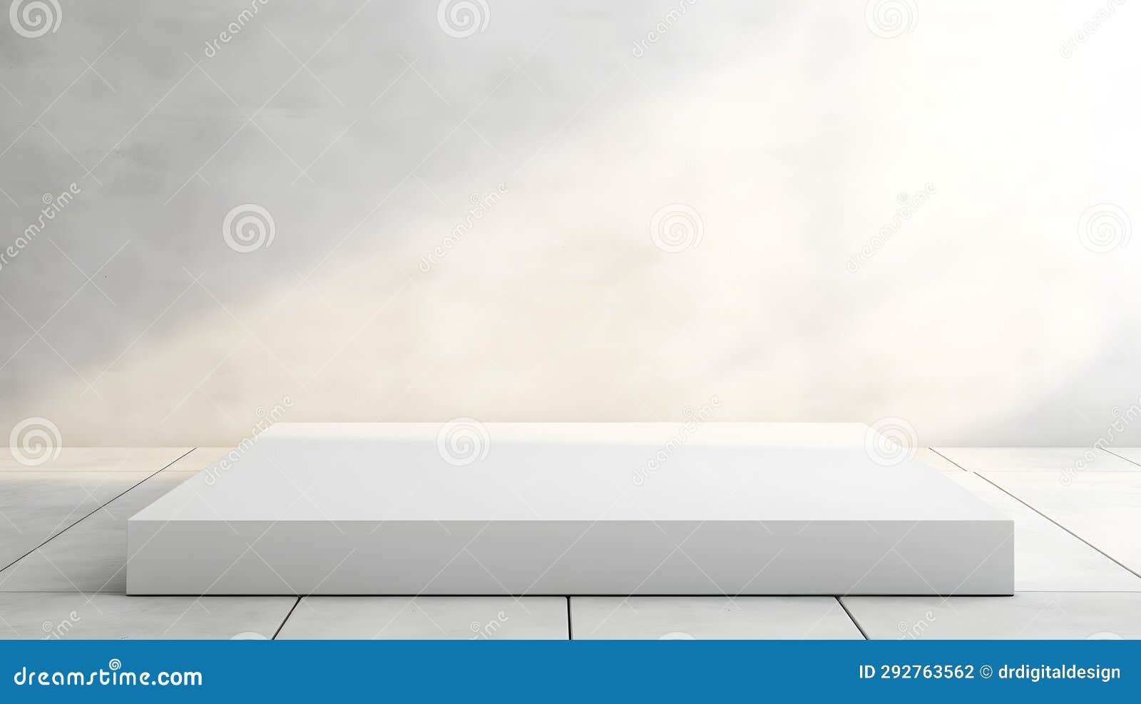 Square Stone Podium in Front of a White Studio Background. White ...