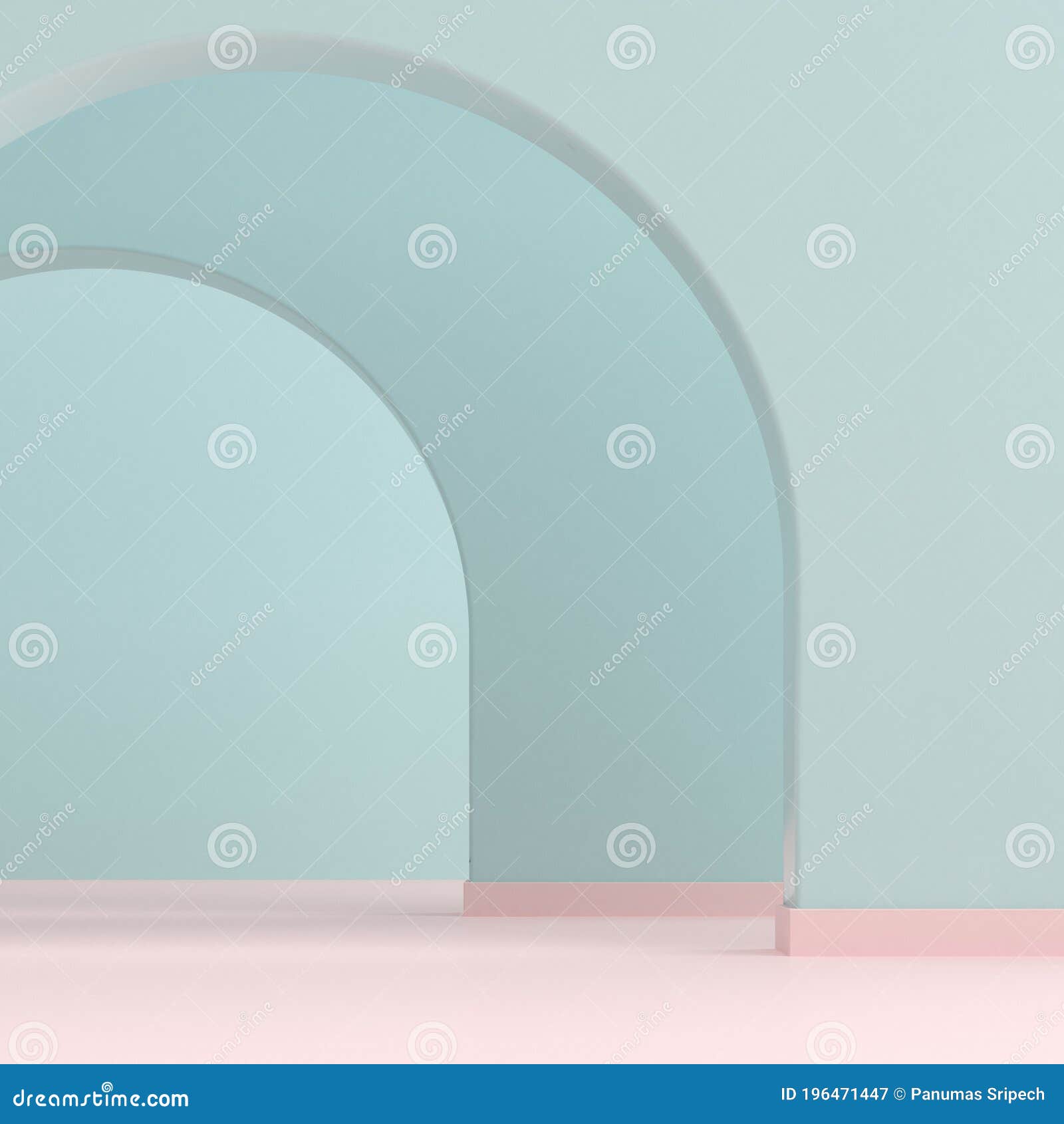 Minimal Style Of Arch Interior Space, Architectural Details With Shade ...