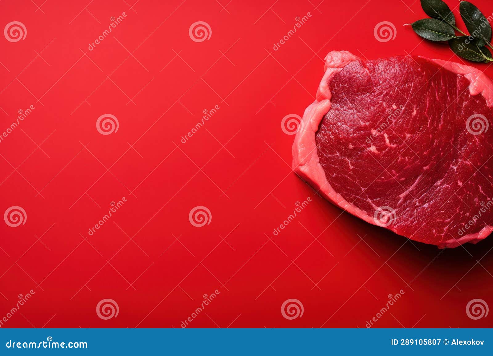 Minimal Style Background with Red Meats AI Generated Stock Illustration ...