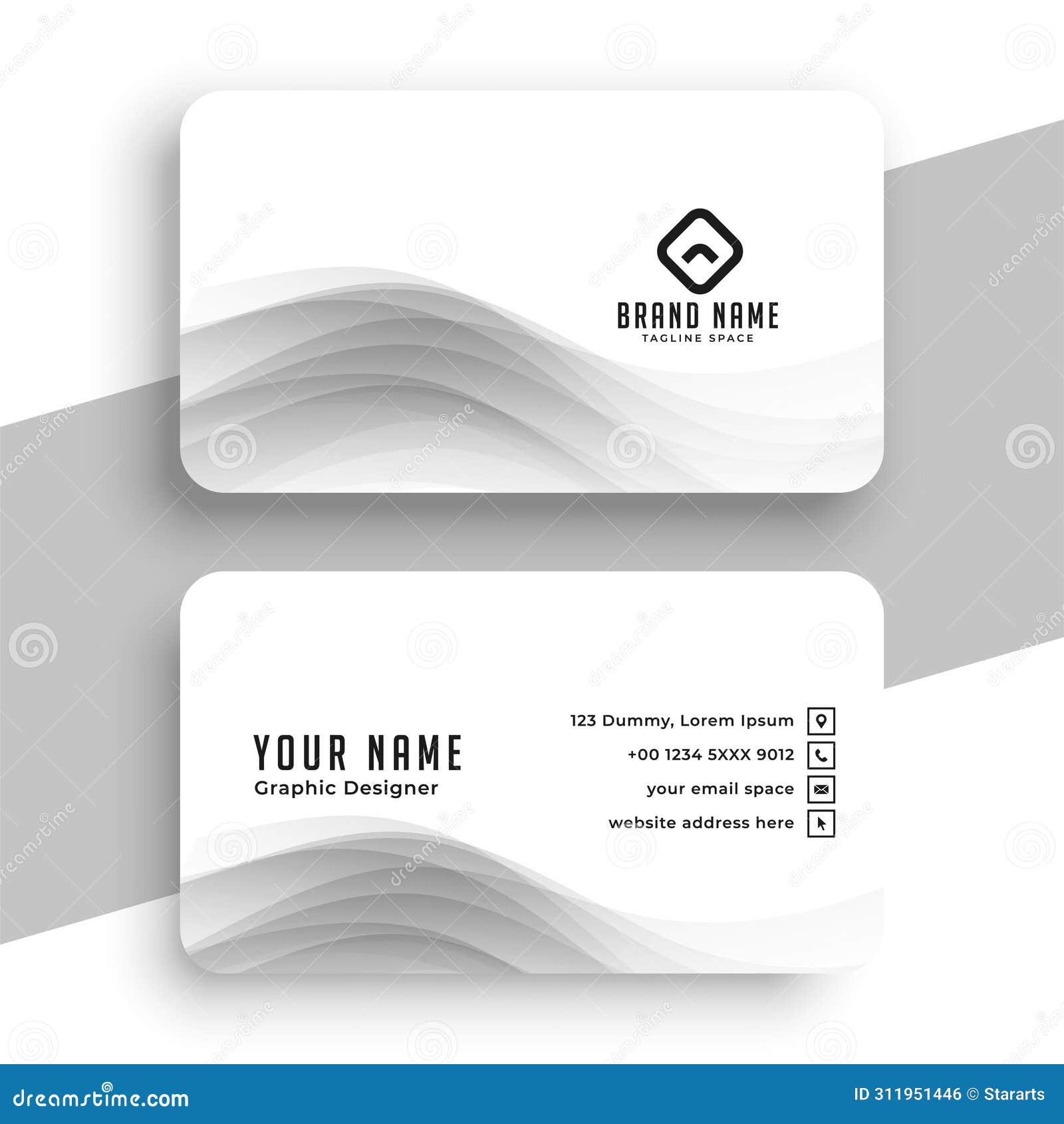 Minimal Style Elegant Corporate Identity Card Background for Business ...