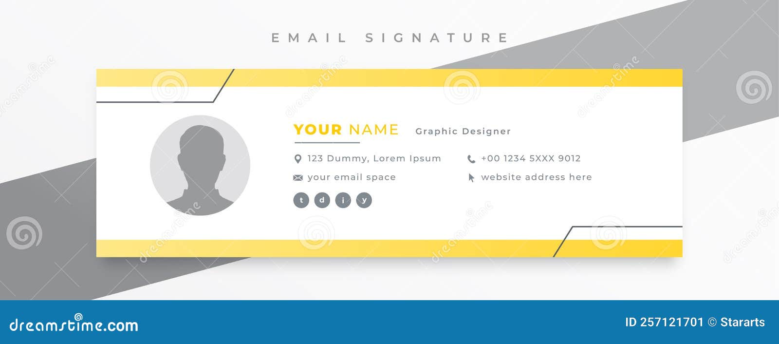 Mail Signature. Vector Design Template Of Web Forms Emailing ...