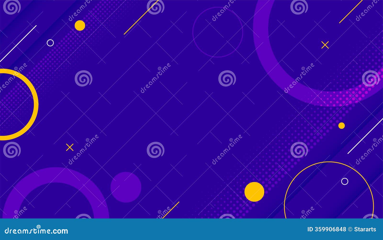 Minimal Style Memphis Purple Background with Sphere Shapes Stock ...