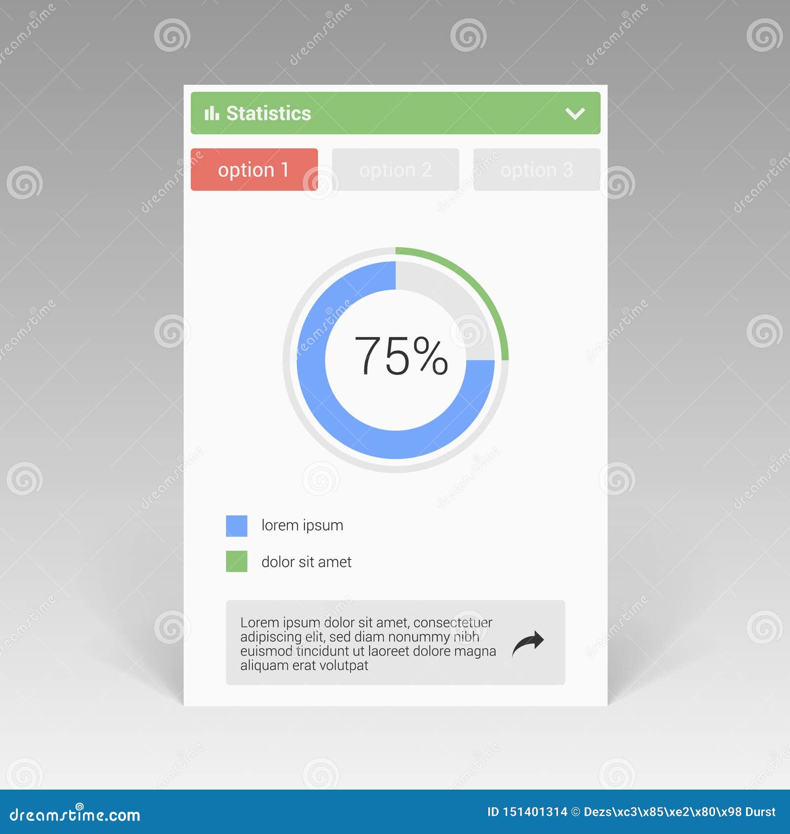 Simple Mobile Page Template for Web Design Stock Vector - Illustration ...