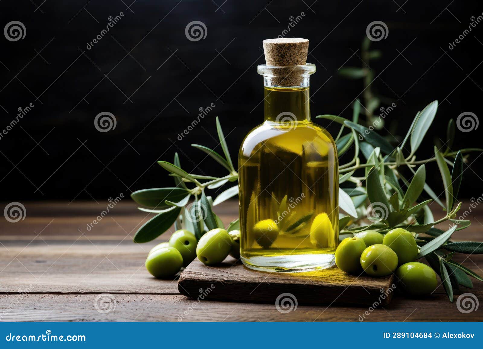 Minimal Style Olive Oil Bottle on Rust AI Generated Stock Illustration ...