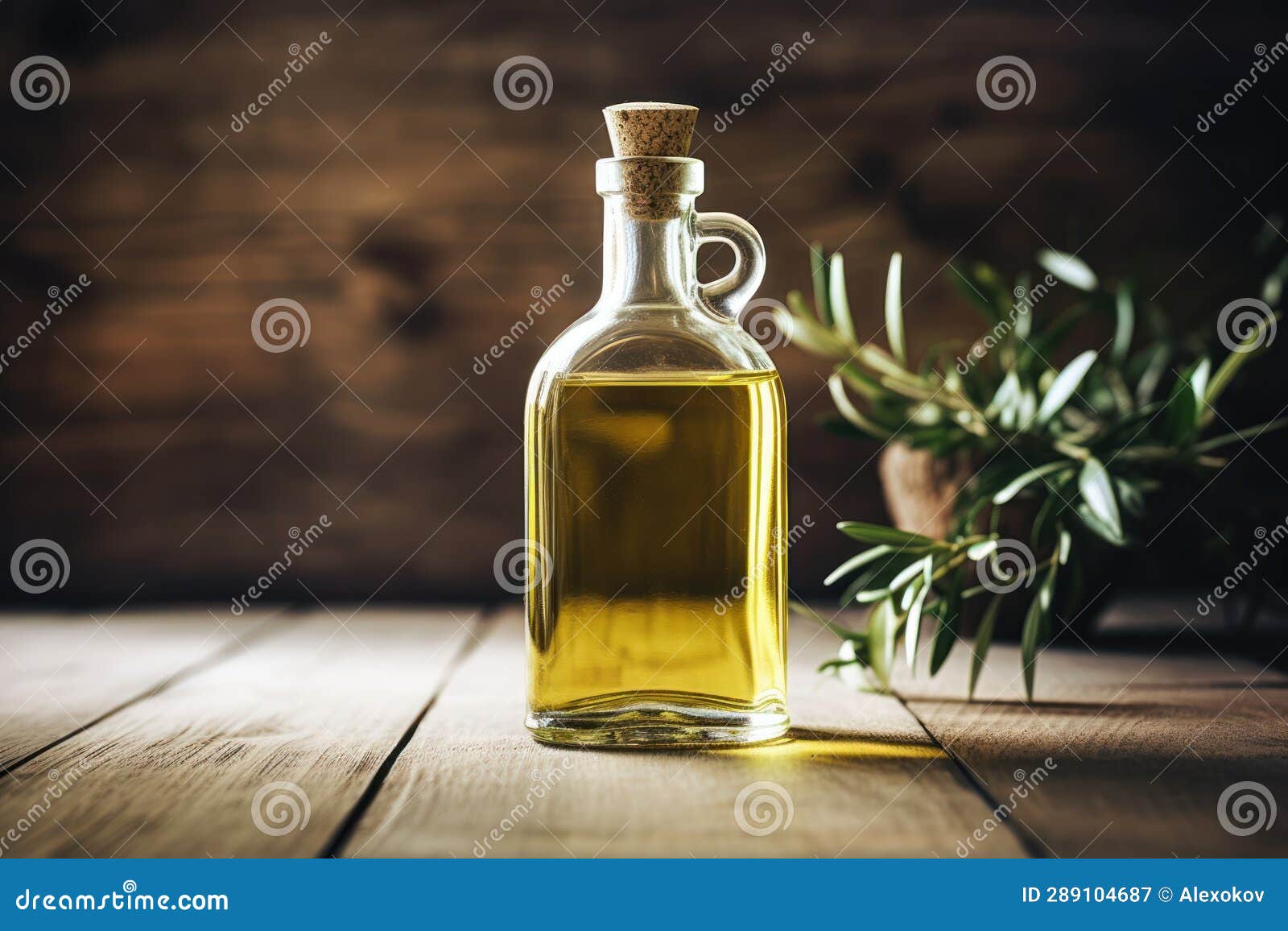 Minimal Style Olive Oil Bottle on Rust AI Generated Stock Illustration ...