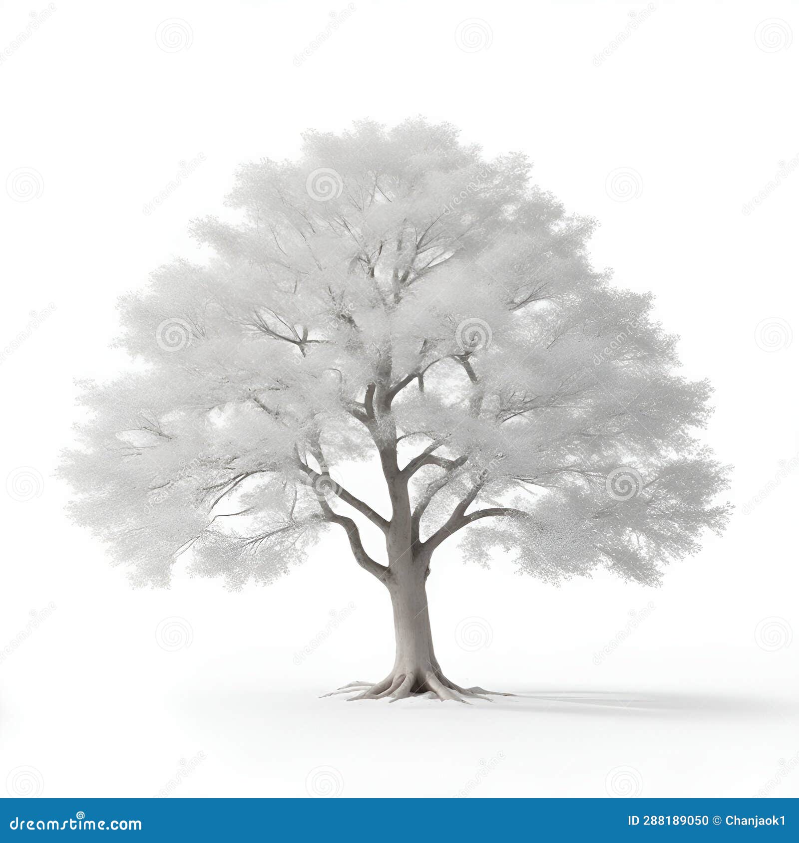 Minimal Style of Tree Line Drawing, Side View, Graphics Trees Elements ...