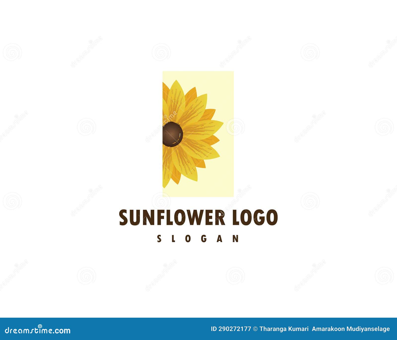 Minimal Sunflower Logo for Company Vector and Editable Stock ...