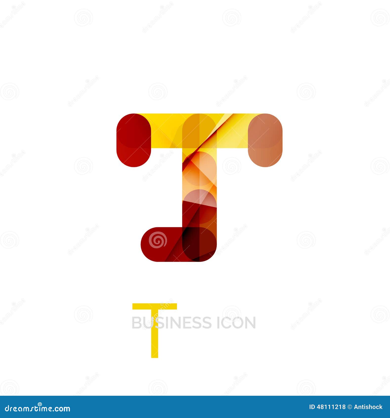 Minimal T Font or Letter Logo Design Stock Vector - Illustration of ...