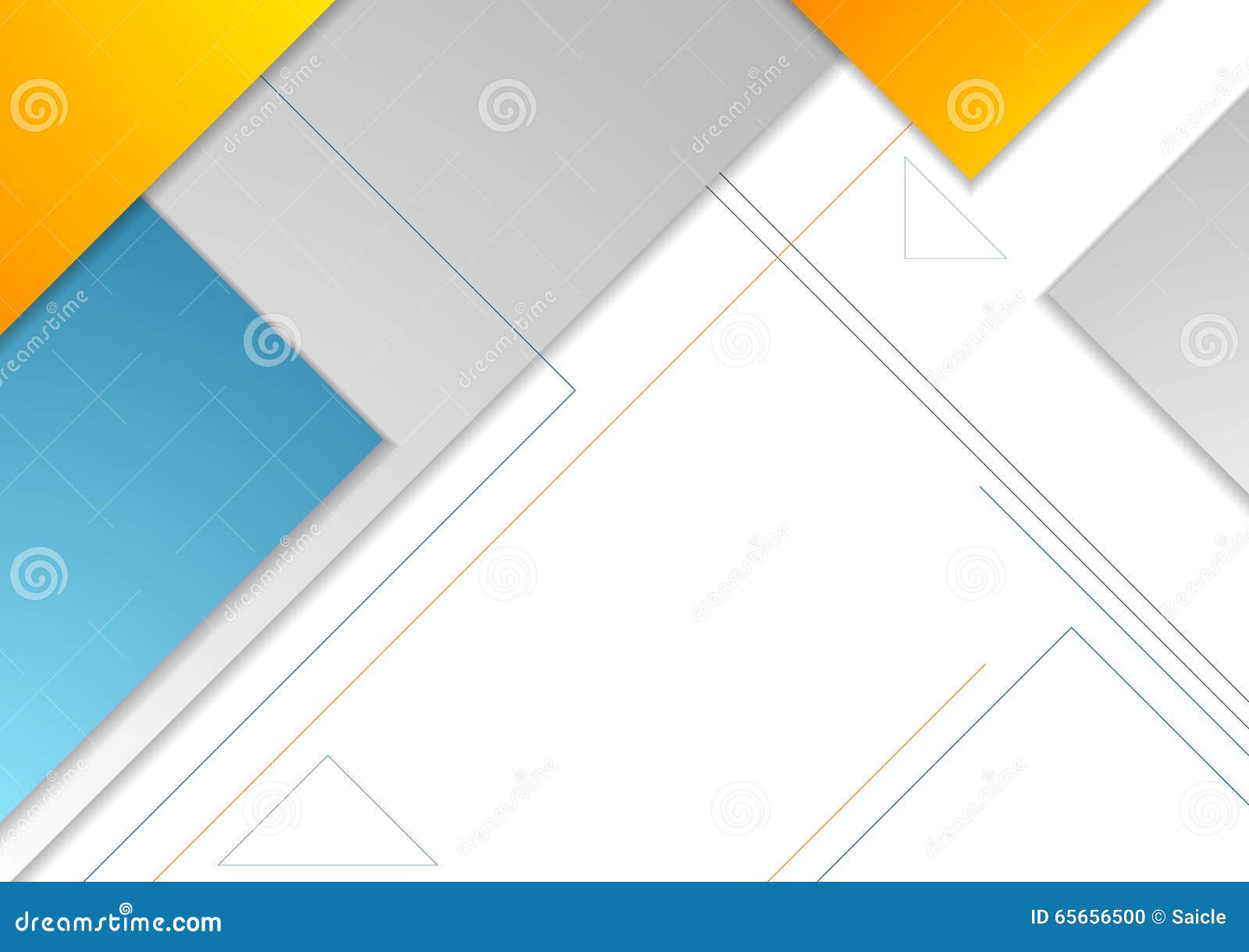 Minimal Tech Geometric Brochure Vector Design Stock Vector ...
