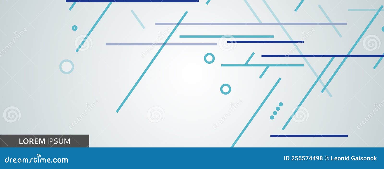 Minimal Template Backdrop Presentation. Vector Poster Design with Blue ...