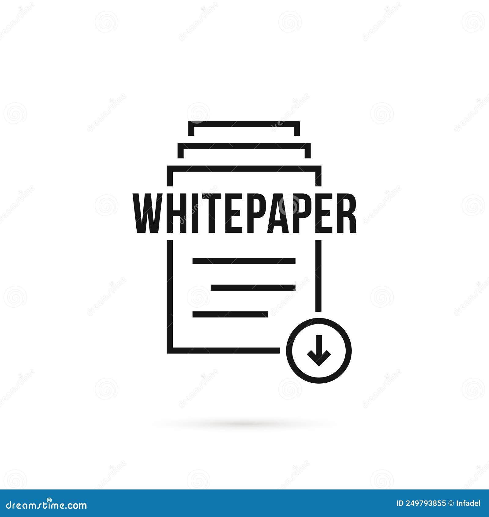 Minimal Thin Line Whitepaper Logo Cartoon Vector | CartoonDealer.com ... Minimal Thin Line Whitepaper Logo Cartoon Vector | CartoonDealer.com ...