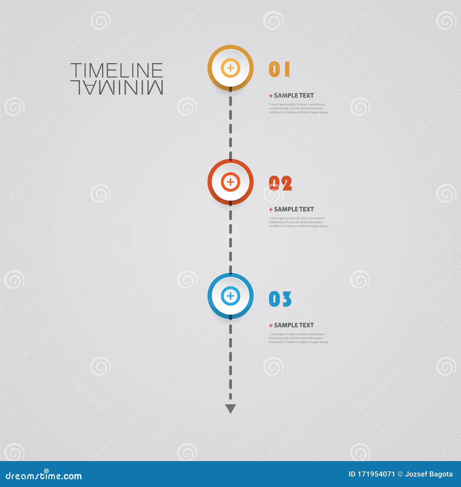 Minimal Timeline Design - Infographic Elements with Icons Stock Vector ...