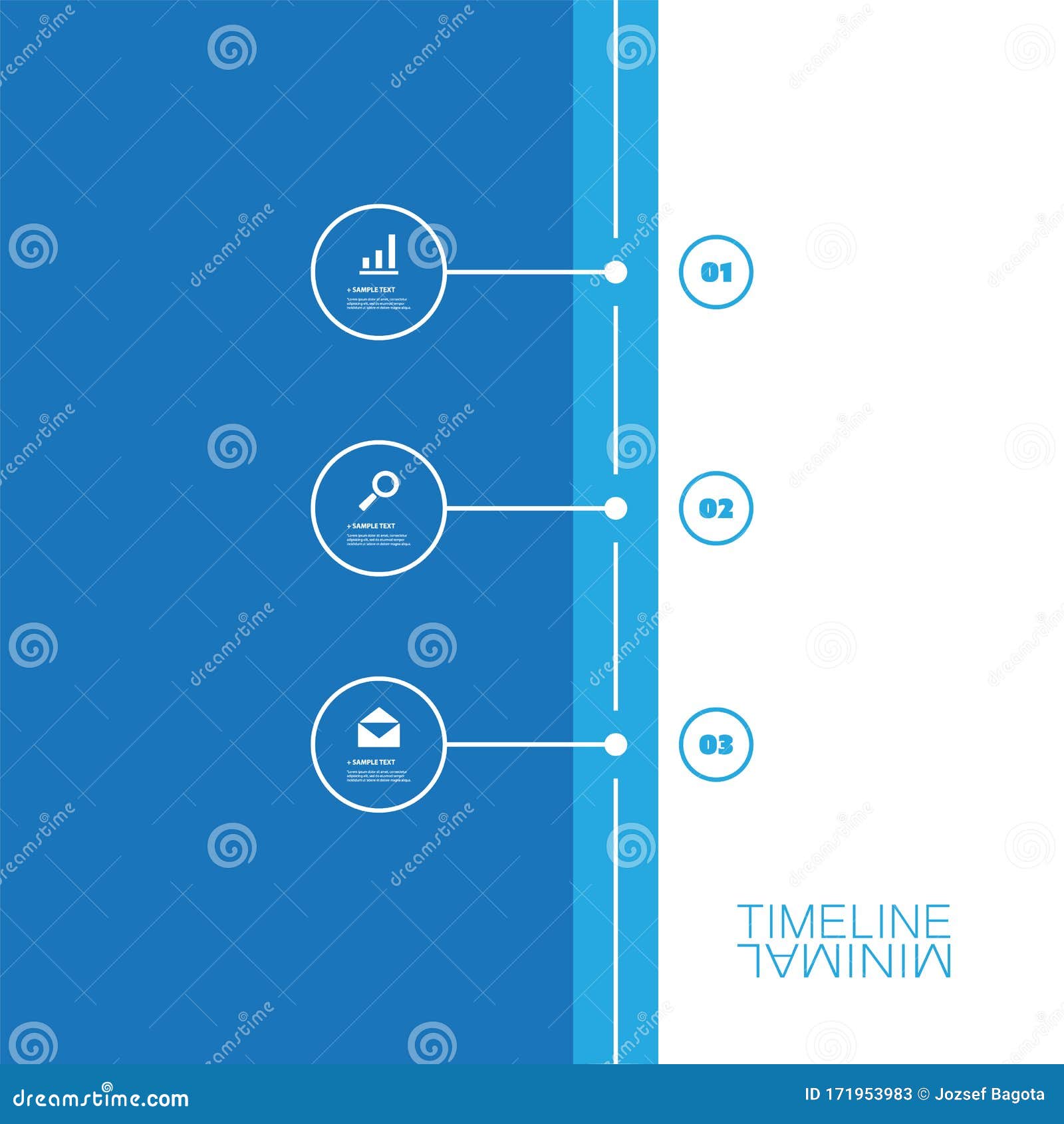 Minimal Timeline Design - Infographic Elements with Linear Icons Stock ...