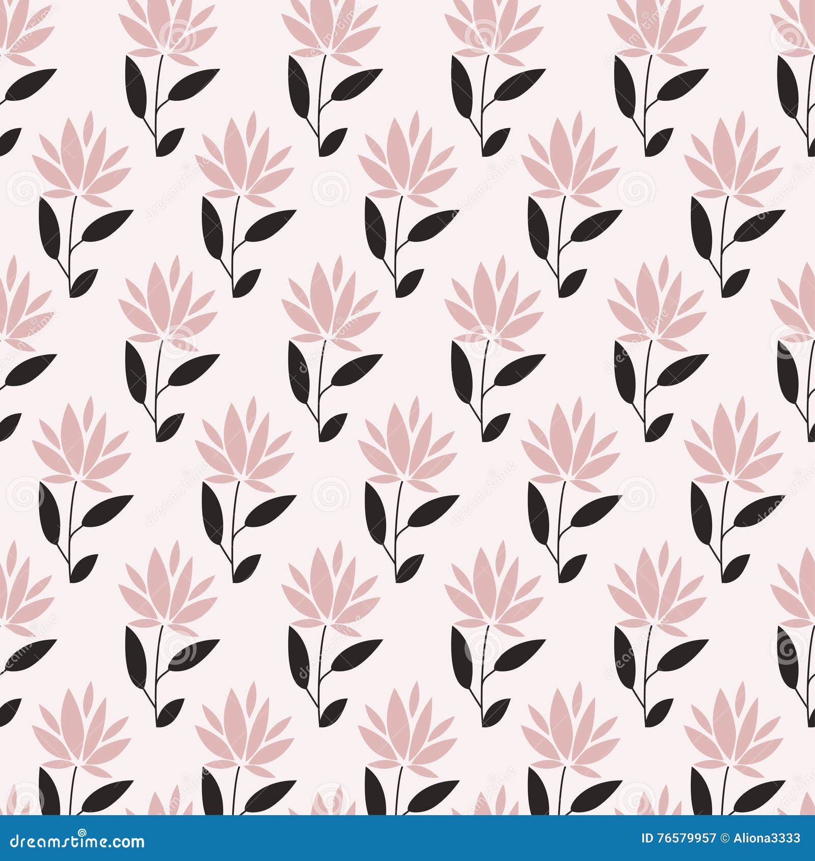 Minimal Trendy Flower Pattern Stock Vector - Illustration of minimal ...