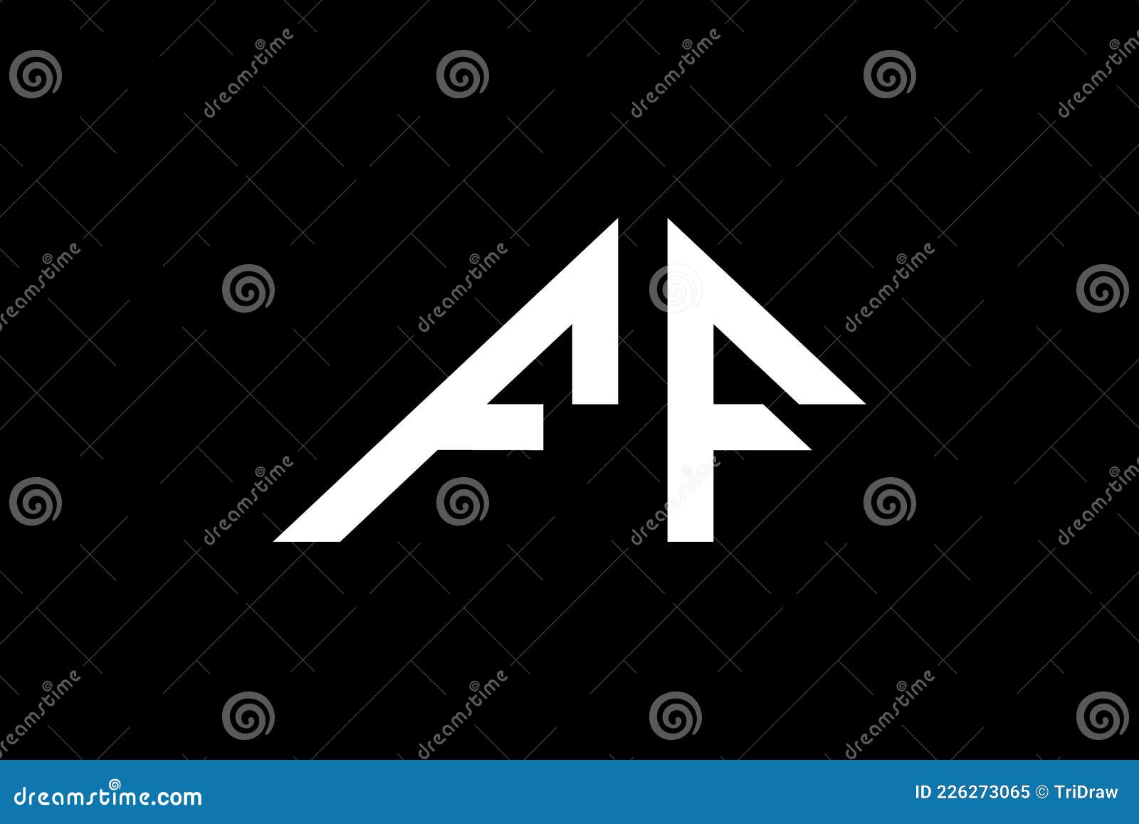 Minimal Triangle Initial Letters FF Logo Stock Vector - Illustration of ...