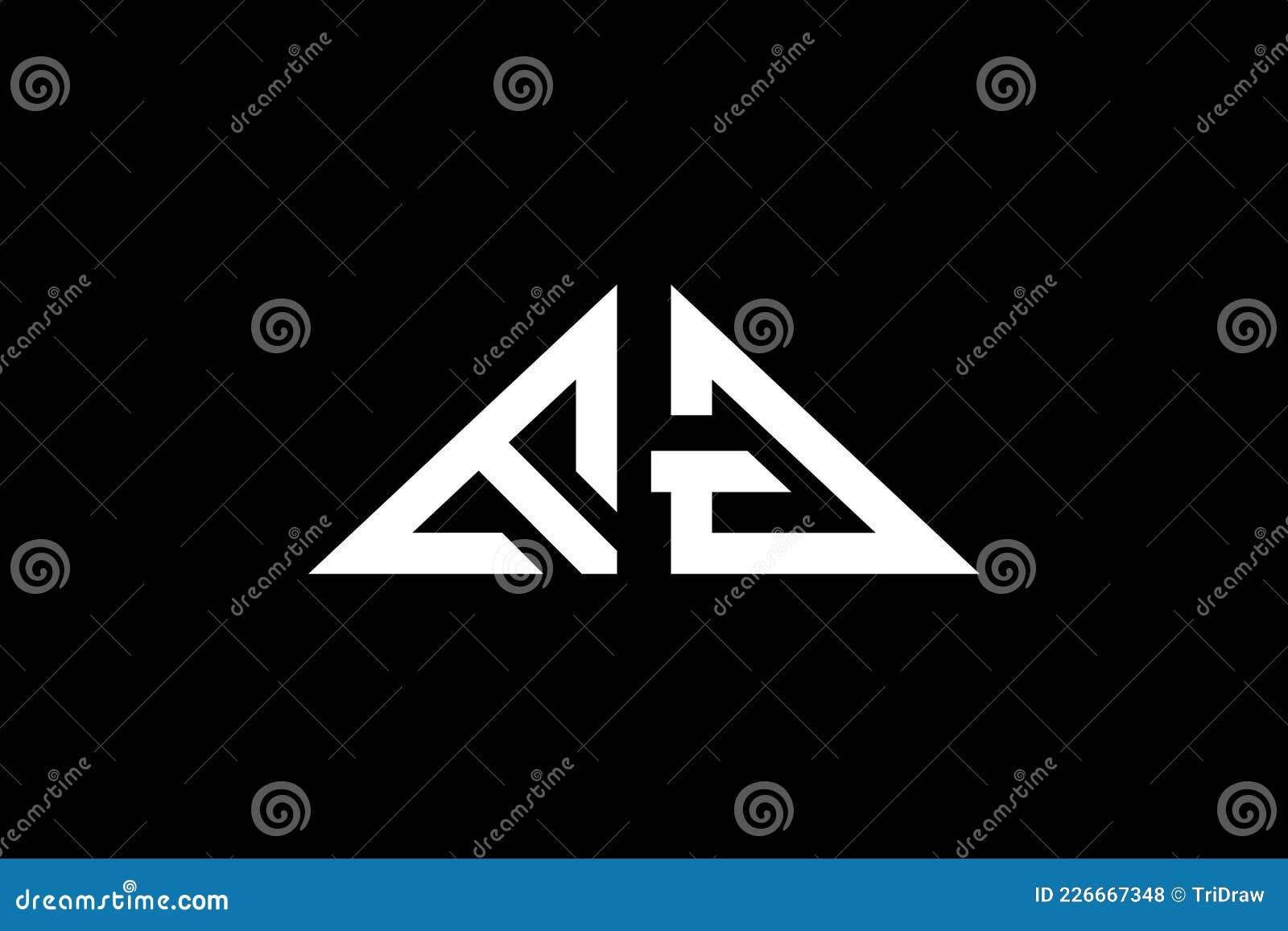Minimal Triangle Initial Letters MJ Logo Stock Vector - Illustration of ...