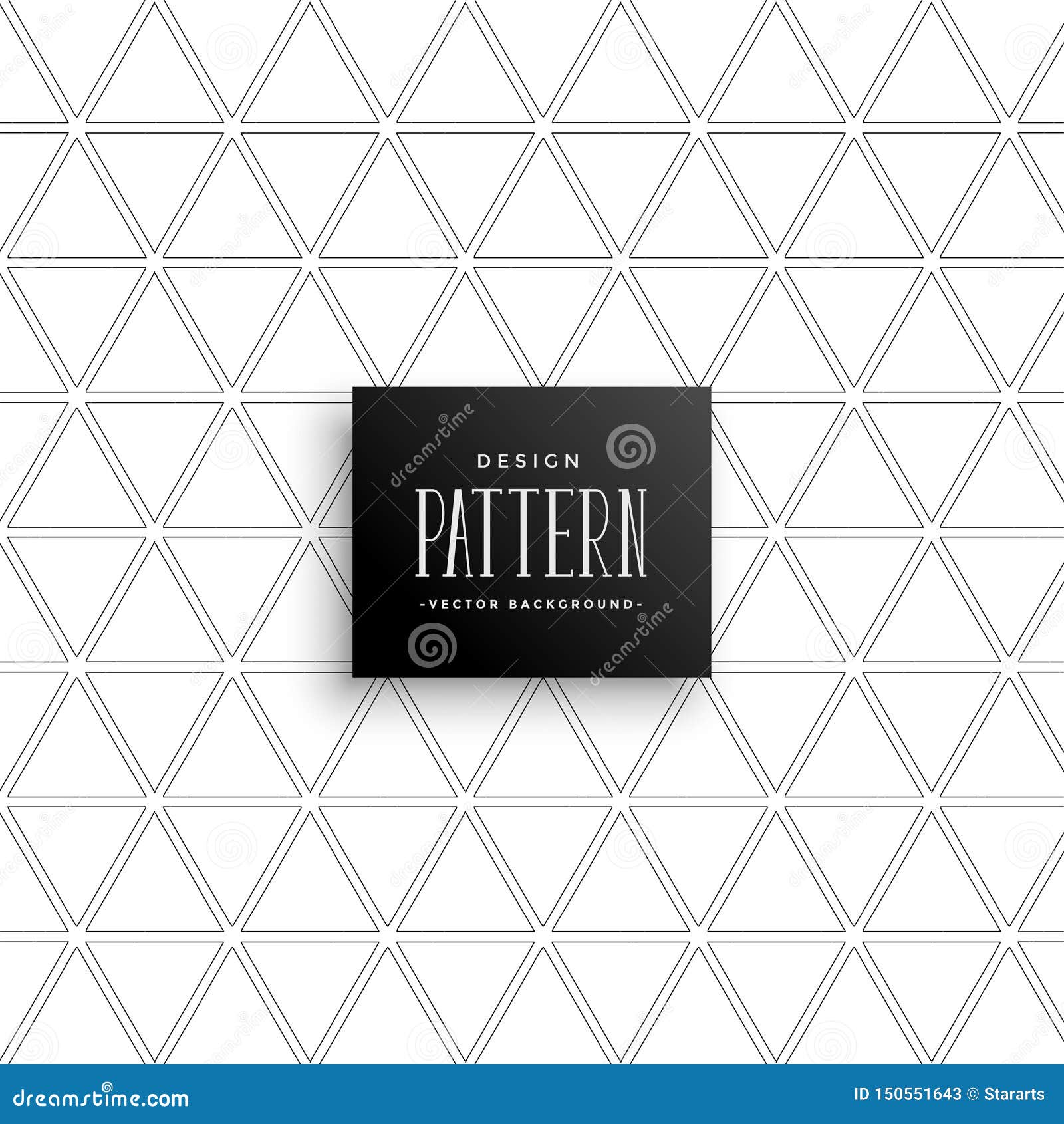 Minimal Triangle Repetitive Pattern Design Stock Vector - Illustration ...