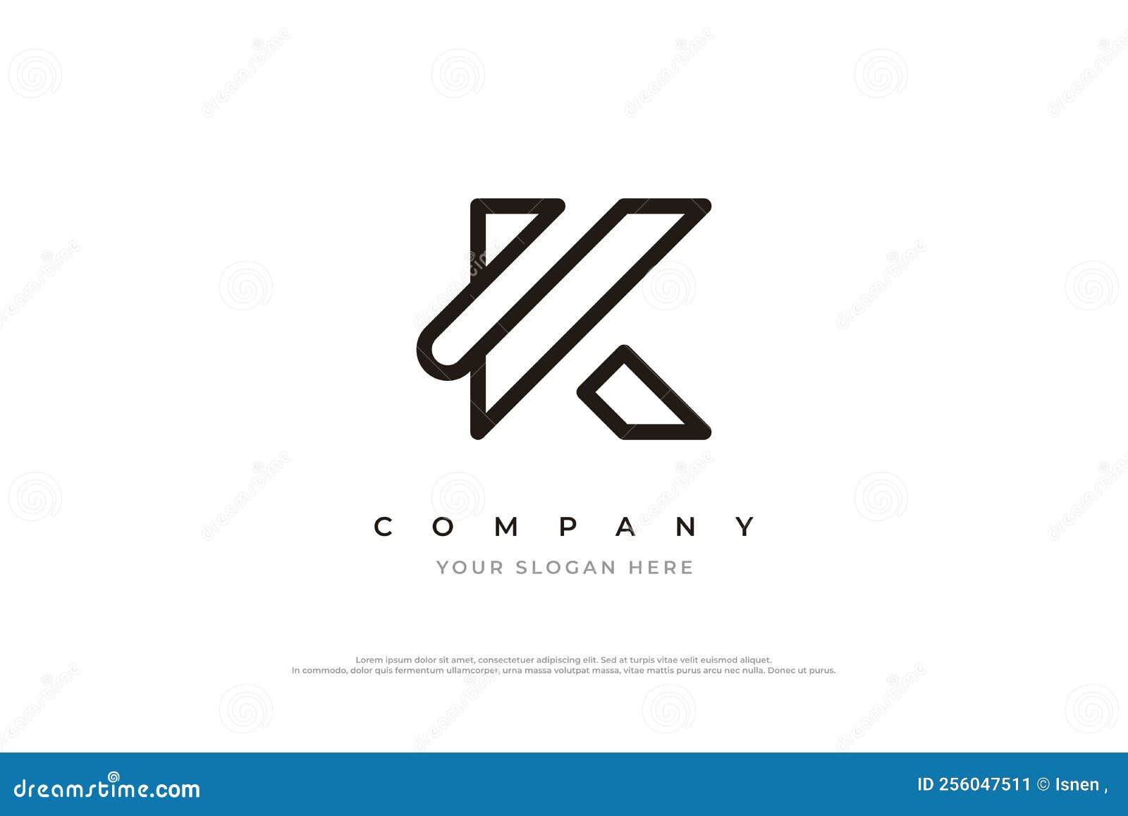 Initial Letter K Logo Design Vector Stock Vector - Illustration of ...