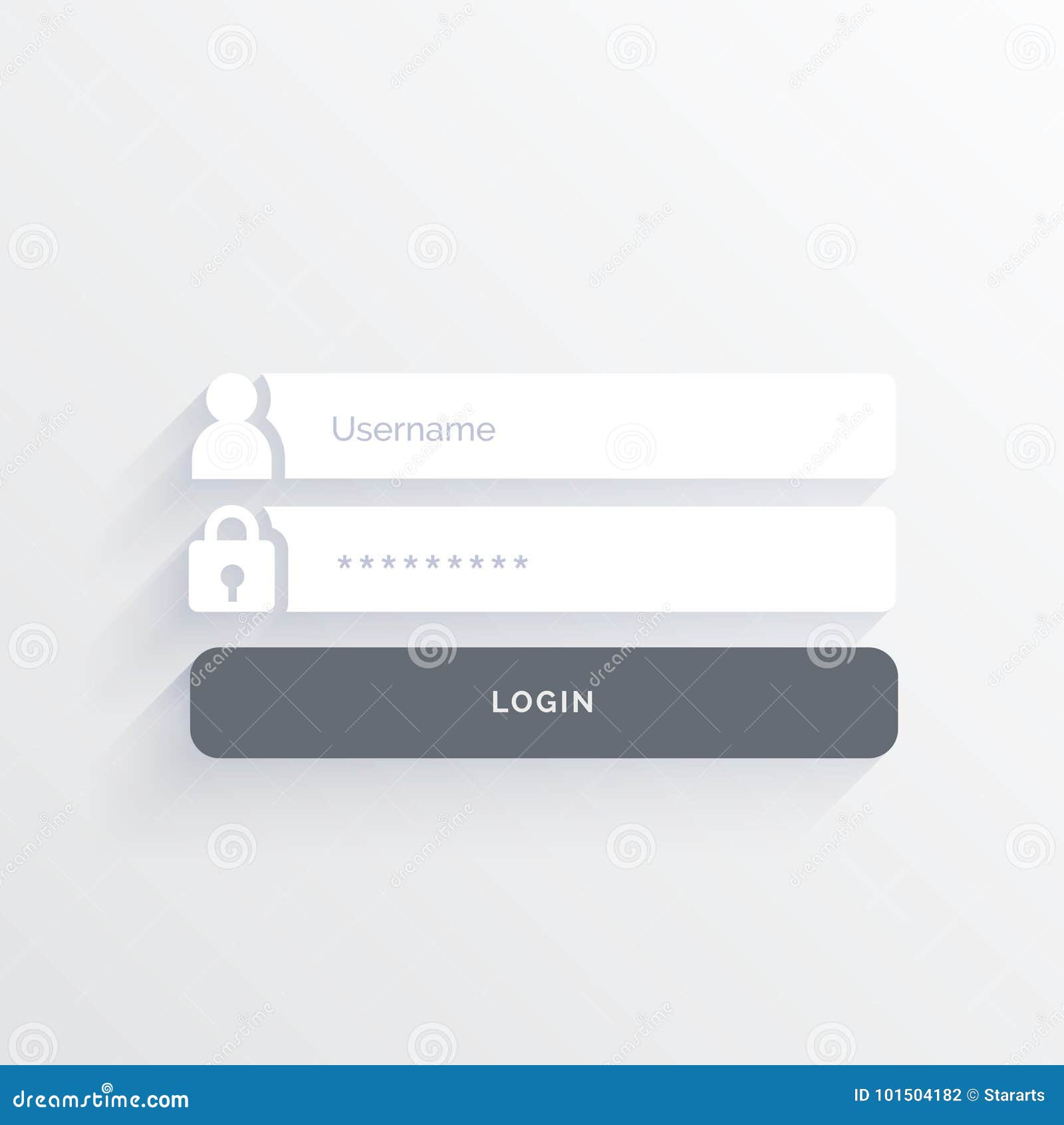 Minimal User Icon Black Symbol Isolated On White Background Royalty ...