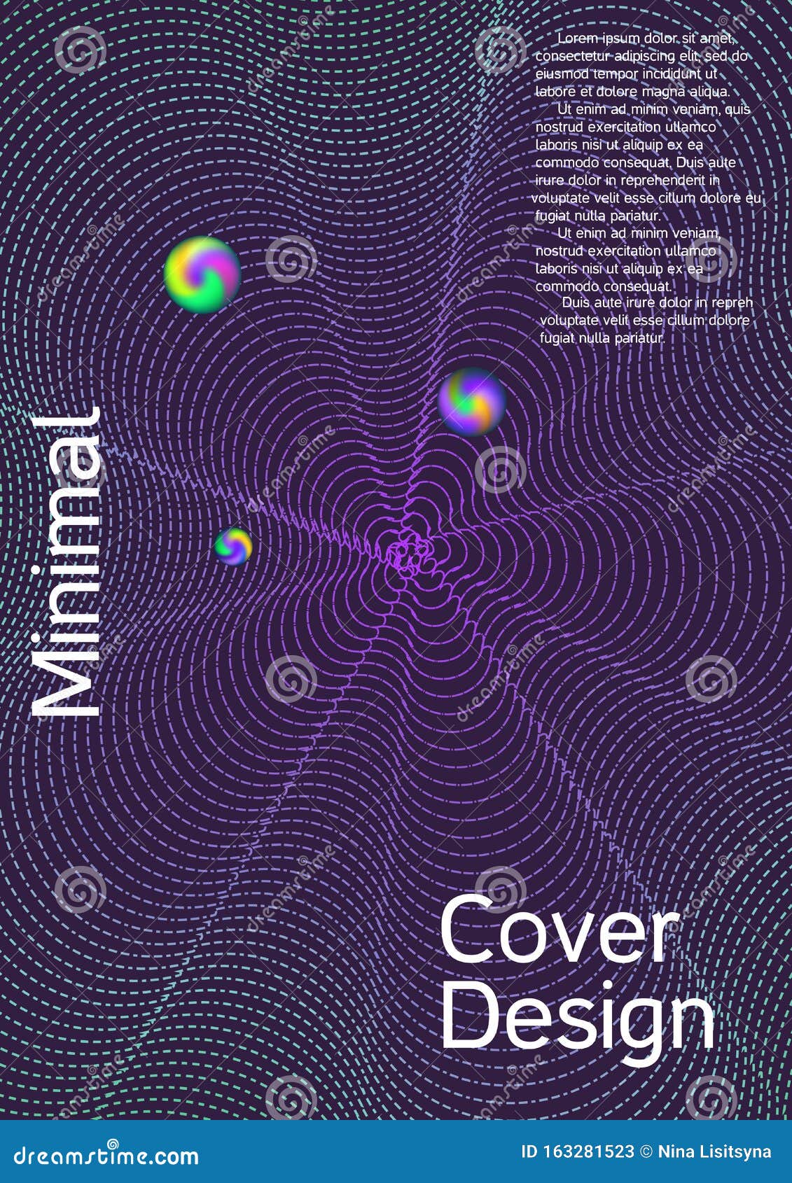 Cover design. stock vector. Illustration of dark, blue - 163281523