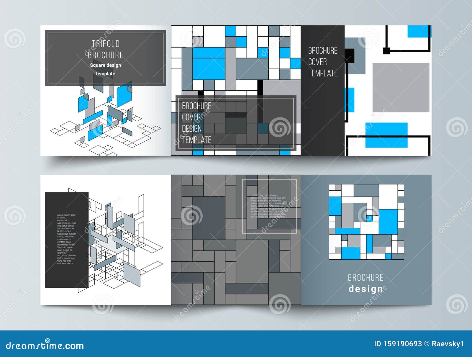 The Minimal Vector Editable Layout of Square Format Covers Design ...