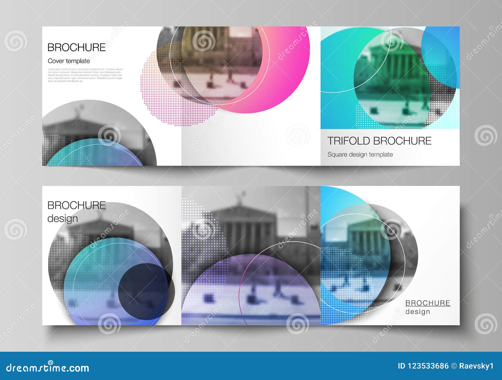 The Minimal Vector Editable Layout of Two Square Format Covers Design ...