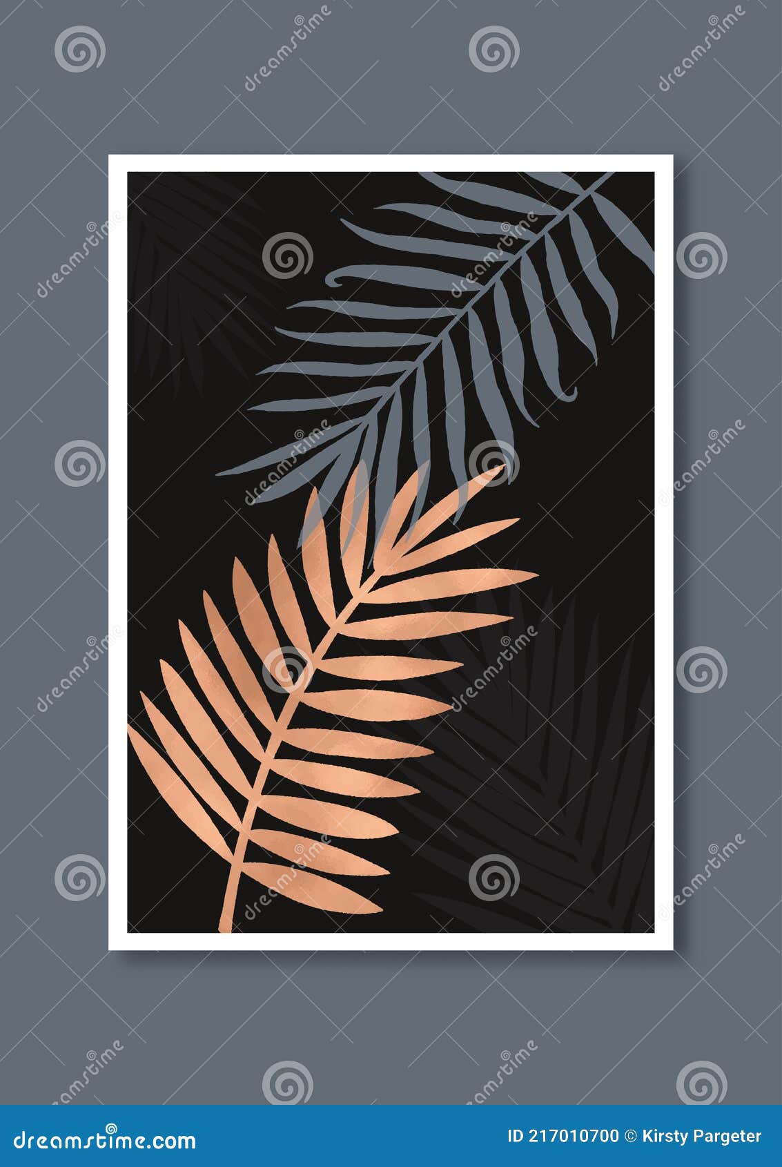 Minimal Wall Art with Leaf Design Stock Vector - Illustration of ...