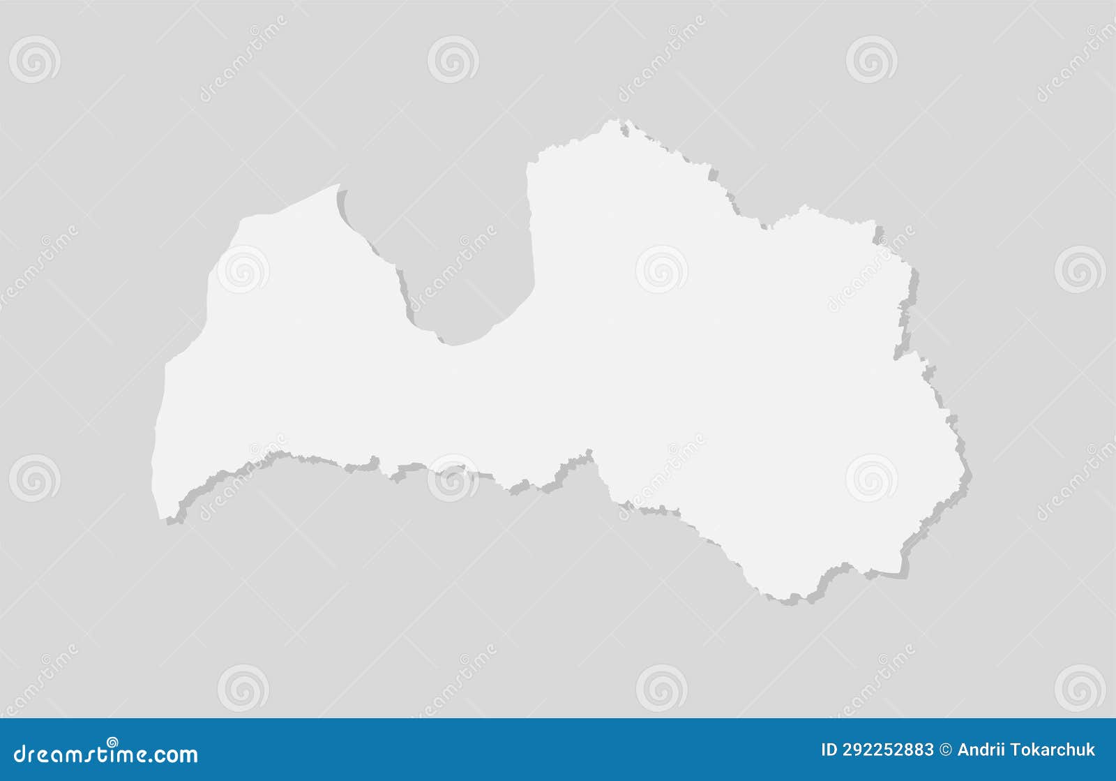 Minimal White Map Latvia, Template Europe Country Stock Vector ...