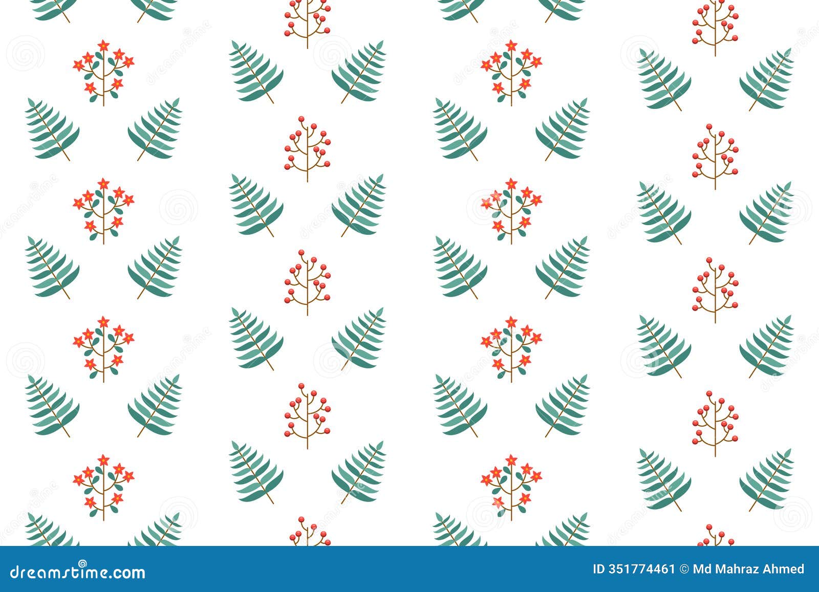 Minimal Winter Seamless Pattern. Winter Tree Pattern Stock Illustration ...
