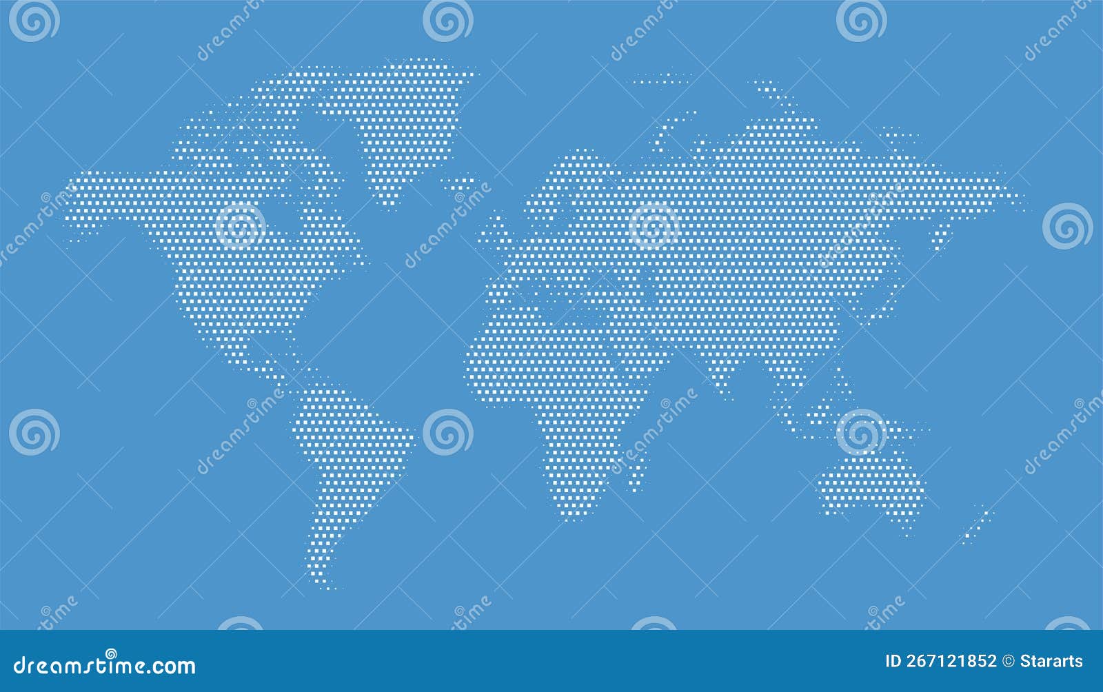 Minimal World Map in Pixel Pattern Template Design Vector Illustration ...