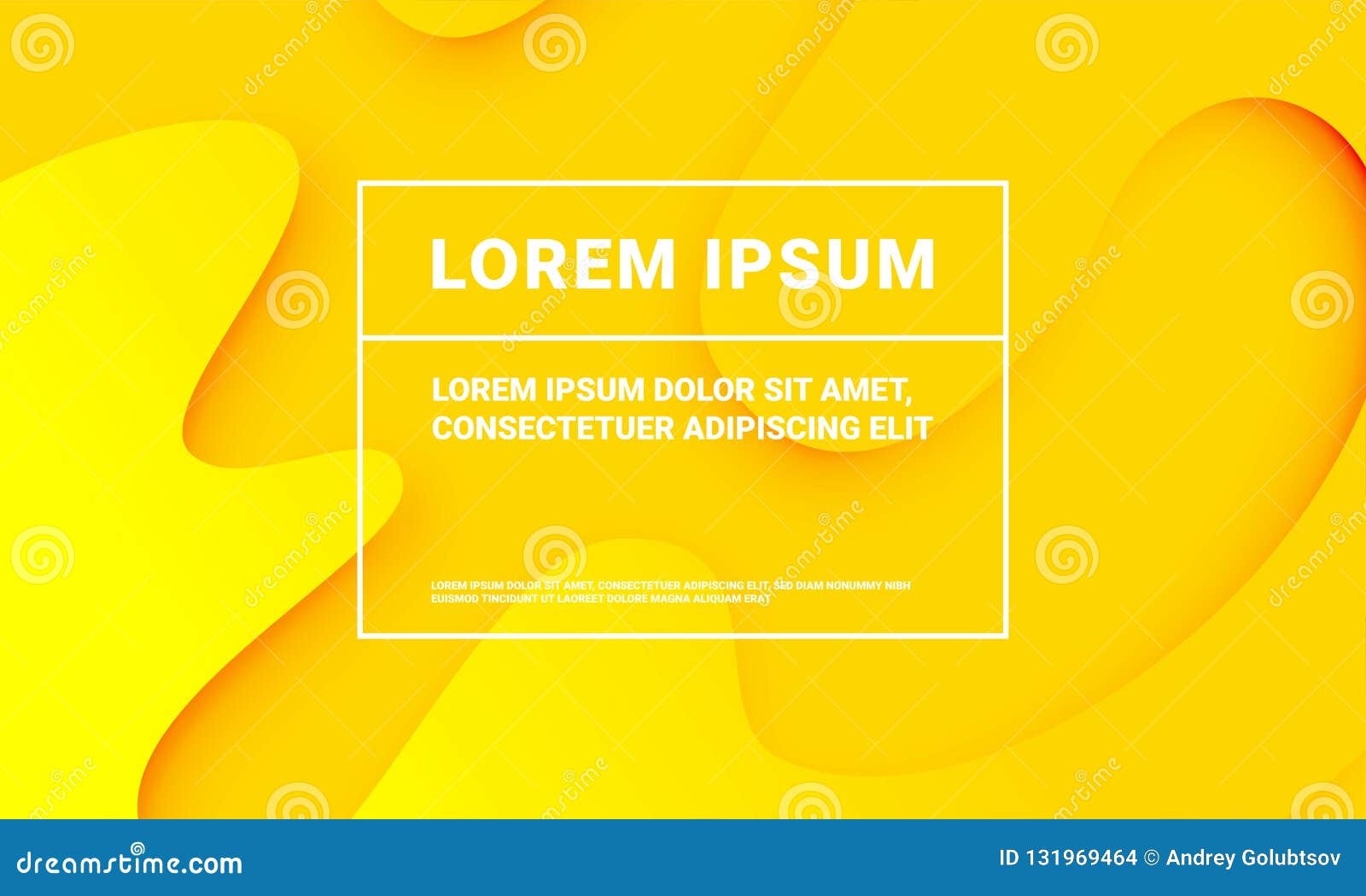 Minimal Yellow Background Presentation Backdrop Template. Vector ...