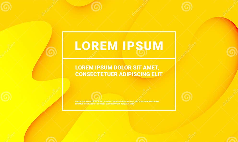 Minimal Yellow Background Presentation Backdrop Template. Vector ...