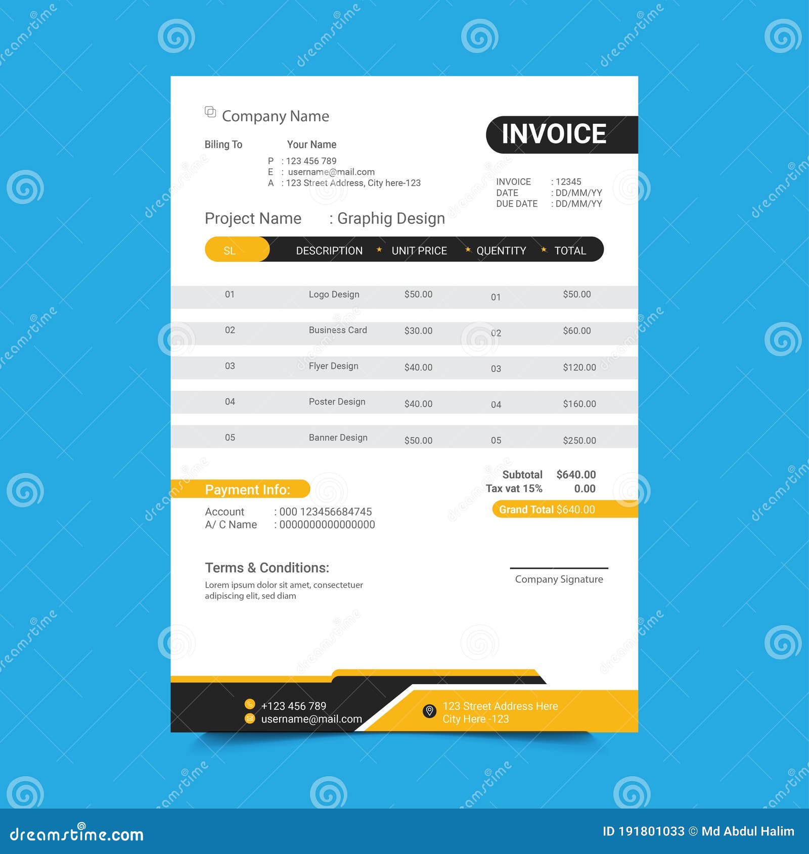 Templates For Outstanding Invoices Clipart