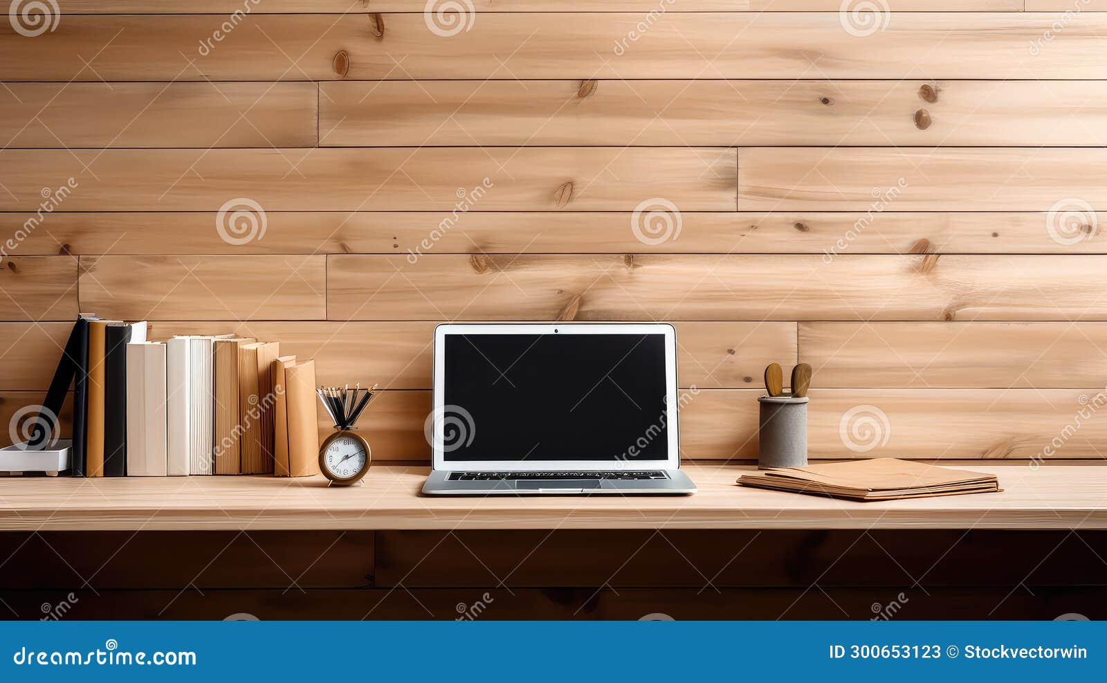Minimalism Desk Empty Background Stock Illustration - Illustration of ...