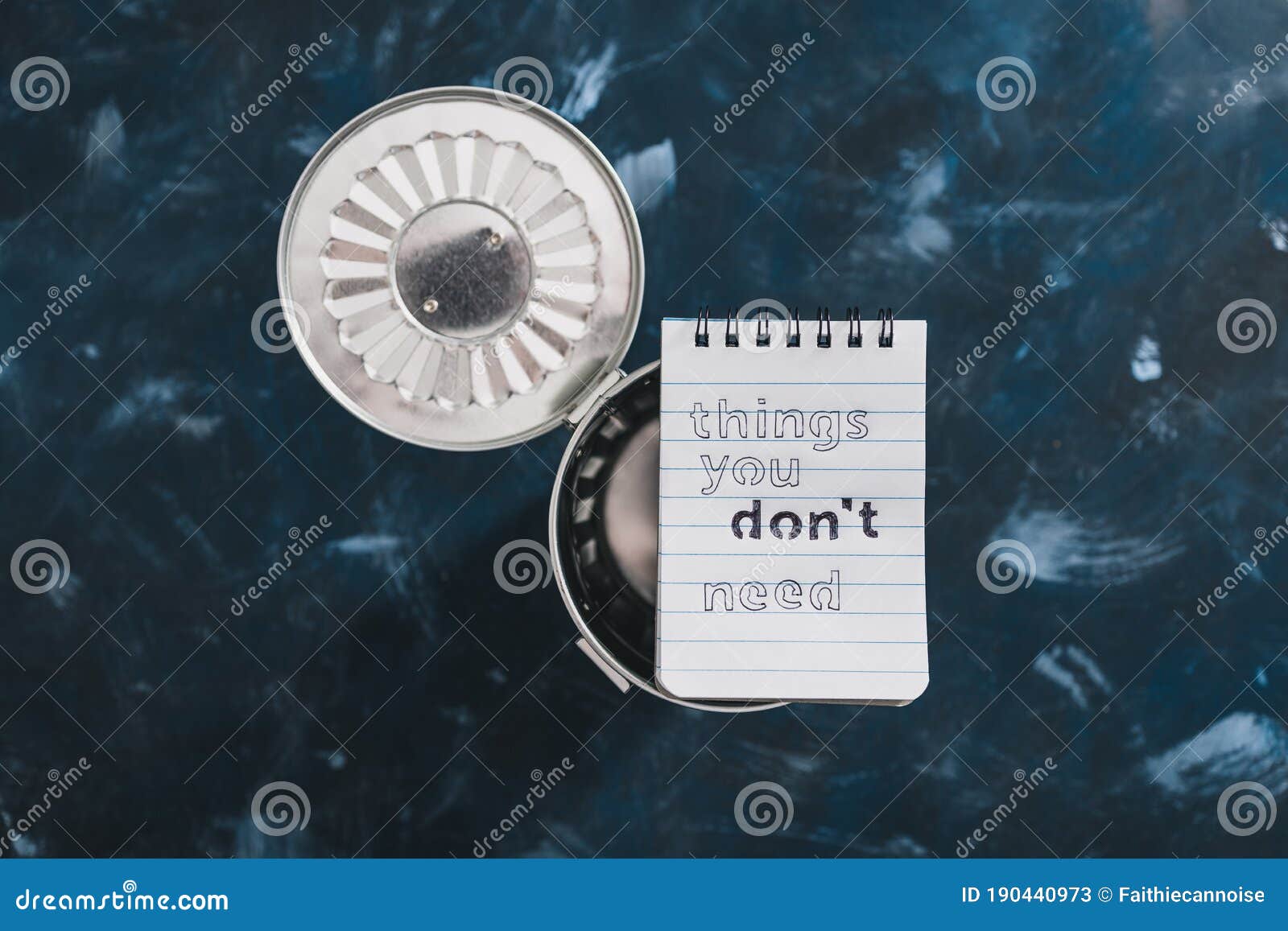 Minimalism or Introspection Concept, Notepad with Texts Things You Dont ...