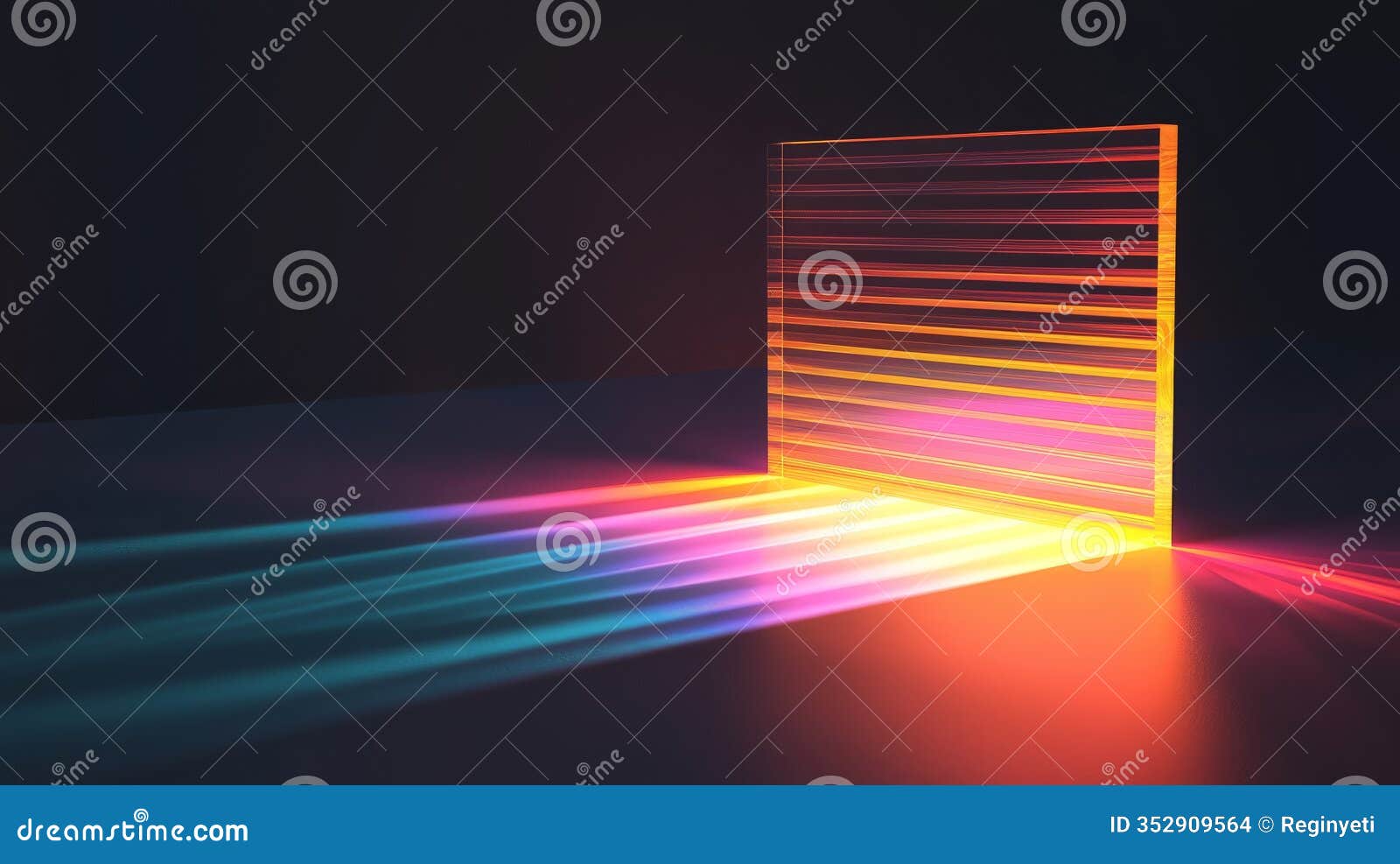 Minimalistic 3D Banner with Spectral Indicator and Wave Pattern Stock ...
