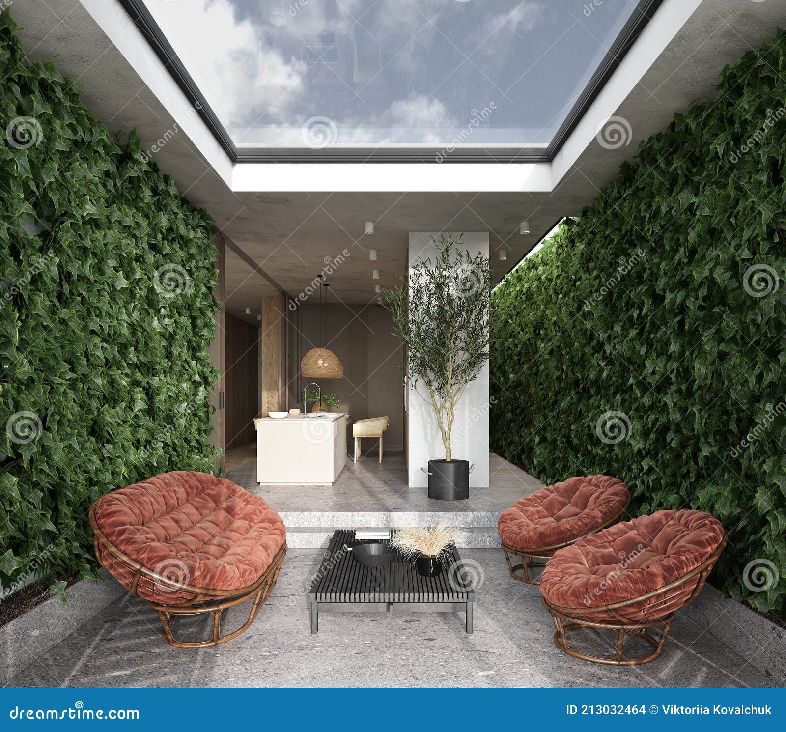 Minimalism Modern Interior Scandinavian Background. Bright Architecture ...