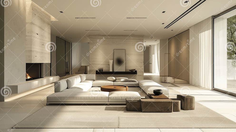 This Minimalist Abode is a Study in Understated Elegance Featuring a Down Design with a Neutral ...