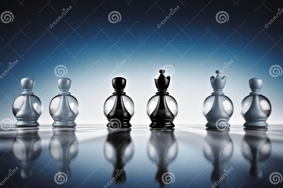 Minimalist Abstract Background with Chess Theme in Dark Tones for a Low ...