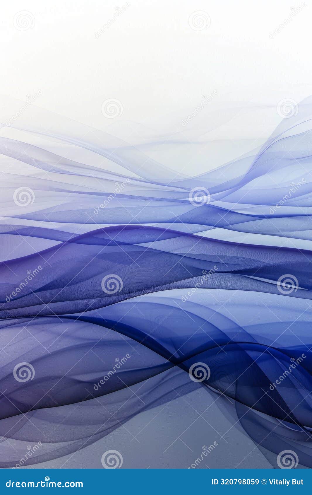A Minimalist Abstract Background Featuring Flowing, Translucent Blue ...