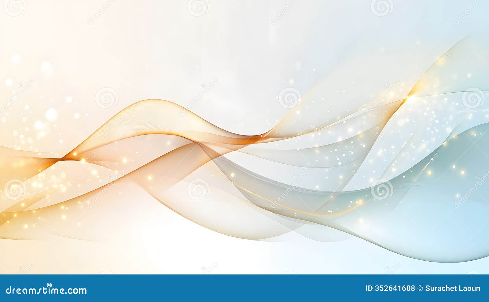 Minimalist Abstract Background with Overlapping Waves and Soft Colors ...