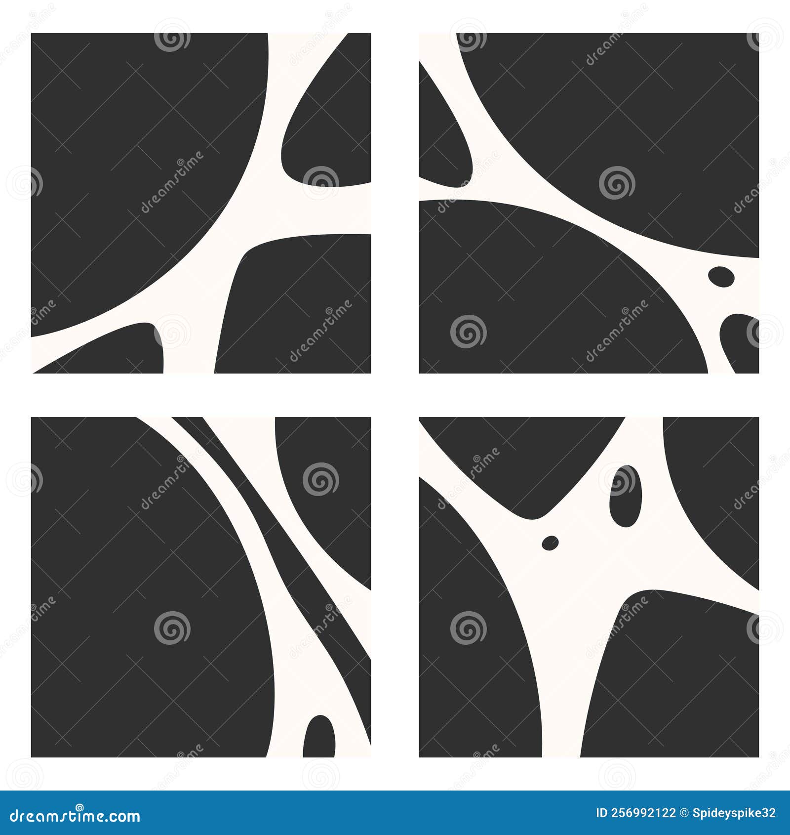 Minimalist Abstract Black Shape. Vector Illustration Set Stock ...
