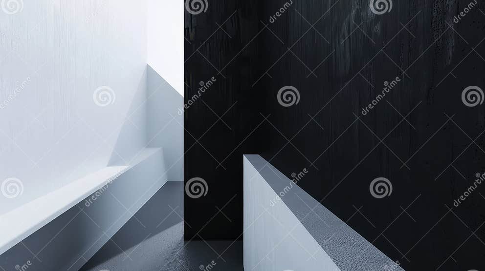 Minimalist Abstract Composition with Bold Lines Stock Illustration ...