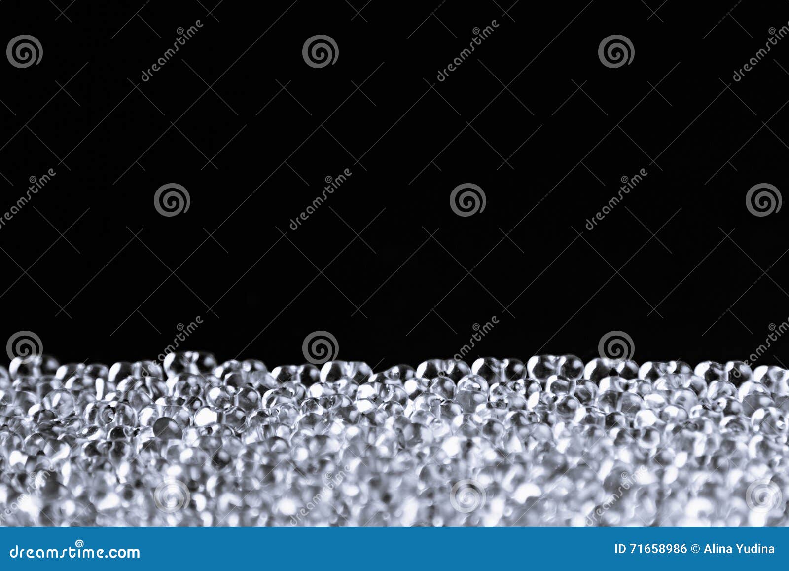 Minimalist Abstract Dark Background with Transparent Glass Particles ...