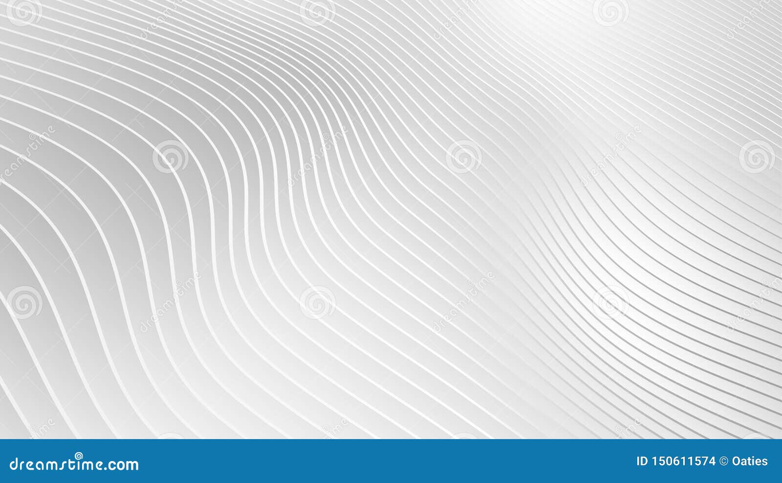Minimalist Abstract Dynamic White Wave Pattern Stock Vector ...