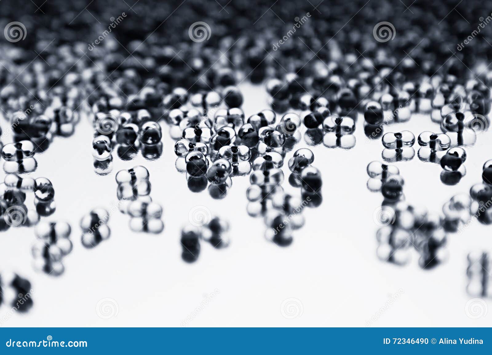 Minimalist Abstract Light Background with Transparent Glass Particles ...