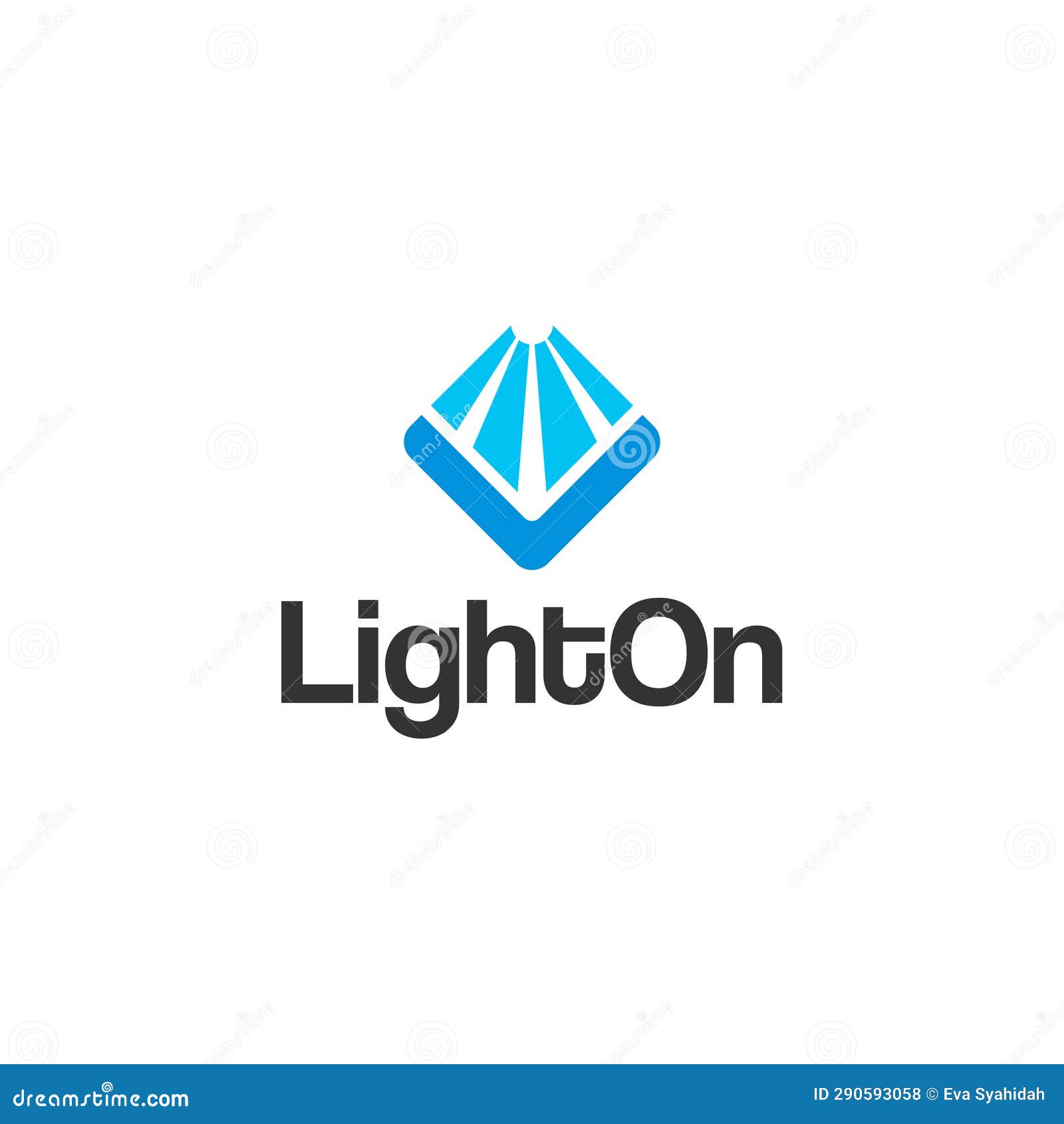 Minimalist Abstract Light on Spotlight Logo Design Stock Vector ...