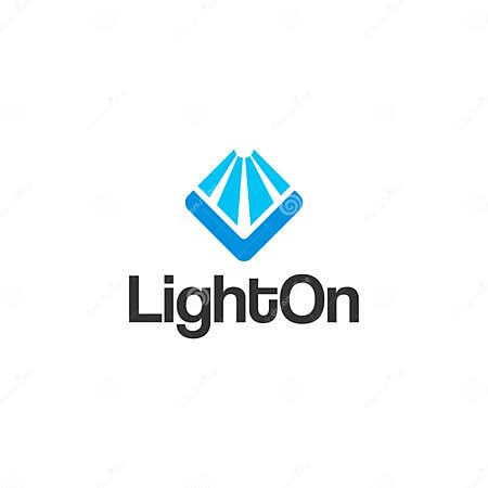 Minimalist Abstract Light on Spotlight Logo Design Stock Vector ...