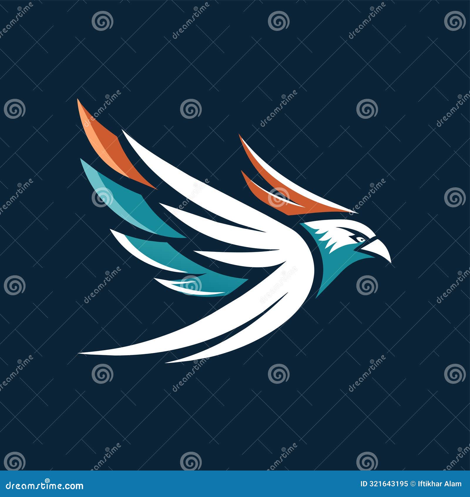 A Minimalist Abstract Logo Design Featuring a Stylized Eagle in Flight, Flying Eagle Abstract ...