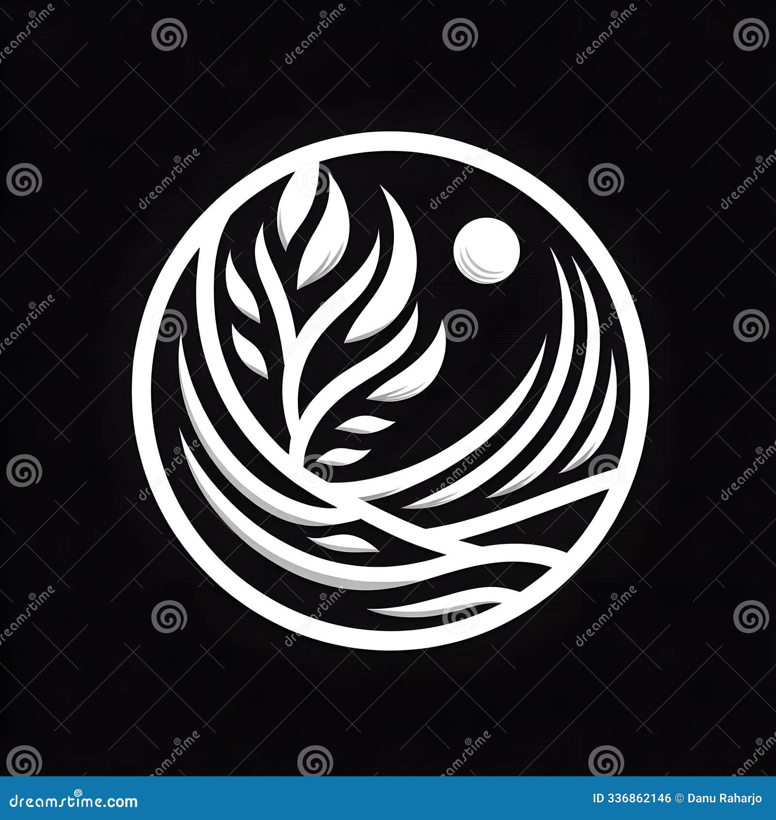 Minimalist Abstract Logo Design : Mountains, Moons, and Celestial ...